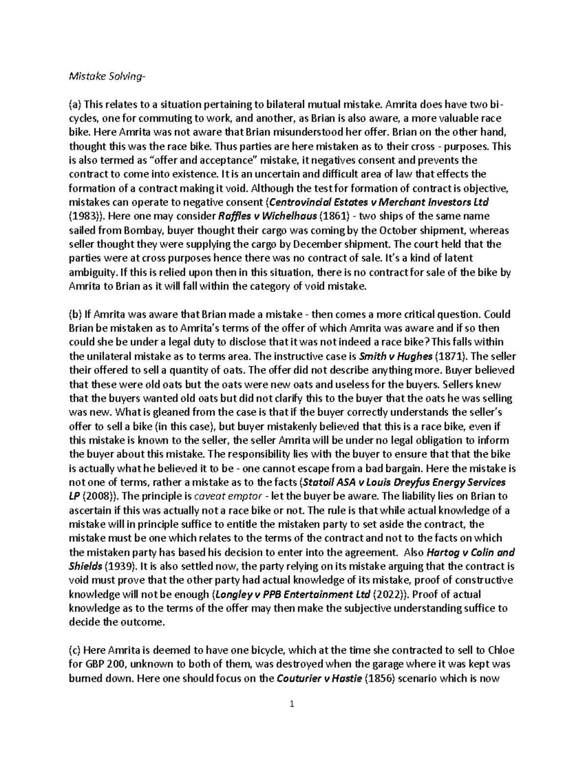 BIL 101: Understanding Bilateral and Unilateral Mistakes in Contracts ...