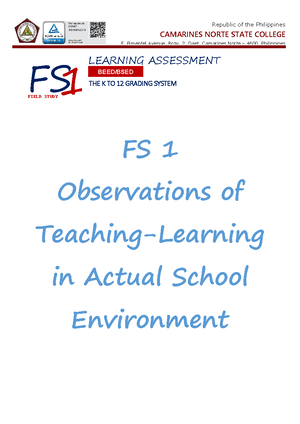 FS 2 Ep 13 - Field Study 2 - FS FIELD STUDY 2 Utilizing Applications ...