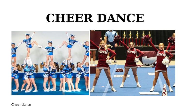 CHEER DANCE: Basic Movements & Performance Guide PEH 3 - Studocu