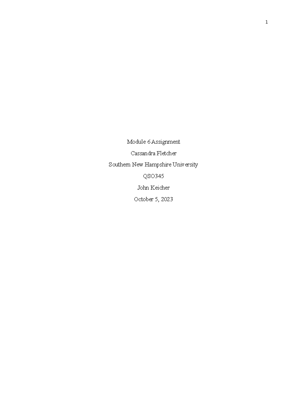 QSO345 Module 6 Project Management Principles Analysis - Studocu