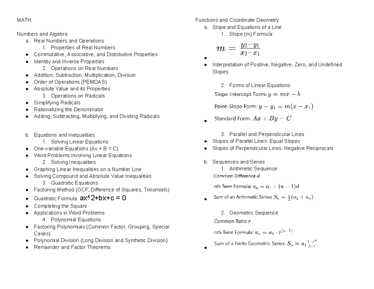 APSA Crash Course - Comprehensive College Readiness Test Reviewer - Studocu