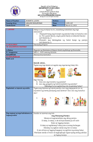 Mathematics 1 Activity Sheet Q2 W3 - ACTIVITY SHEETS MATHEMATICS 1 Quarter 2: Week 3 Pangalan ...