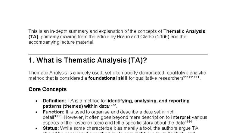 Thematic Analysis Overview: Key Concepts and Phases (Lecture 9) - Studocu