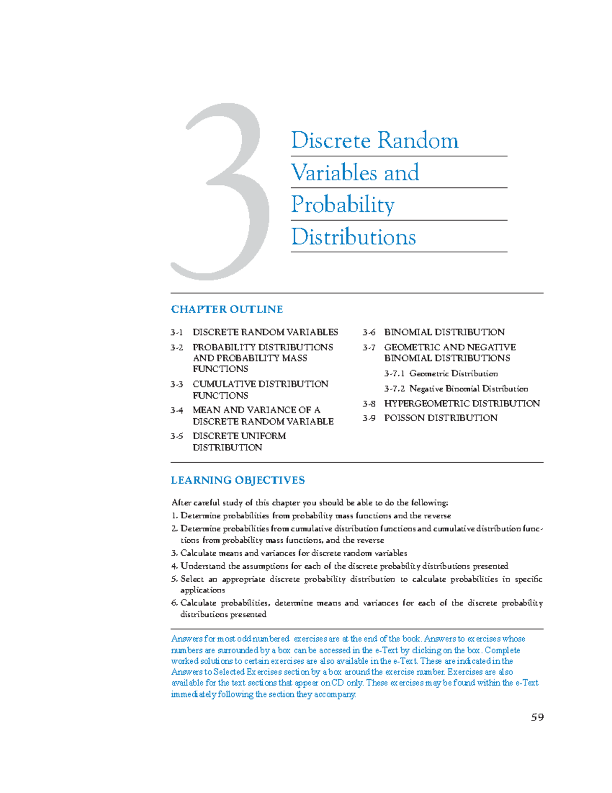 PQ220-6234F - Sjsjddssw - 59 3 Discrete Random Variables and Probability Distributions CHAPTER ...