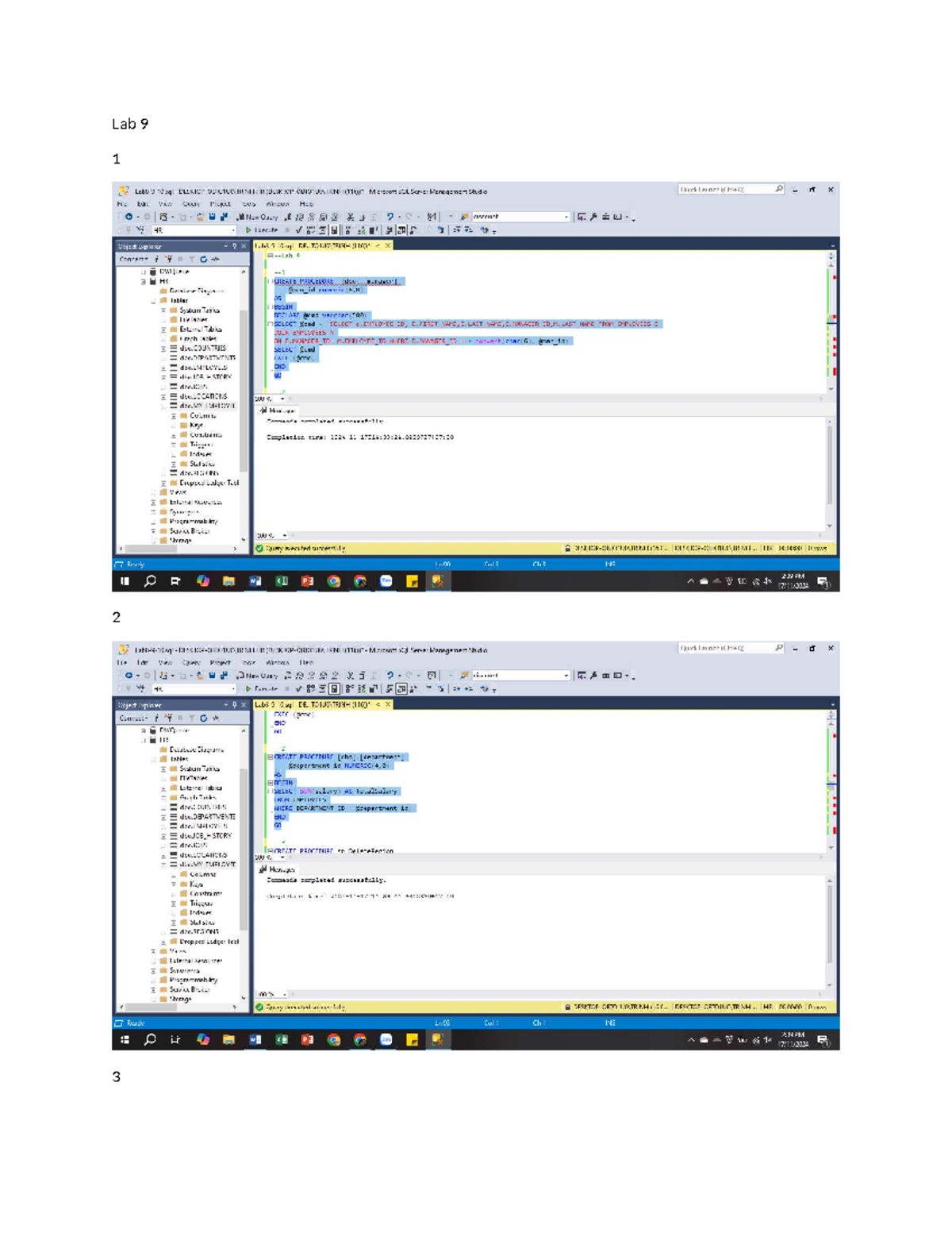 Lab 9 10 - Practical for Cơ sở dữ liệu in Microsoft SQL Server ...