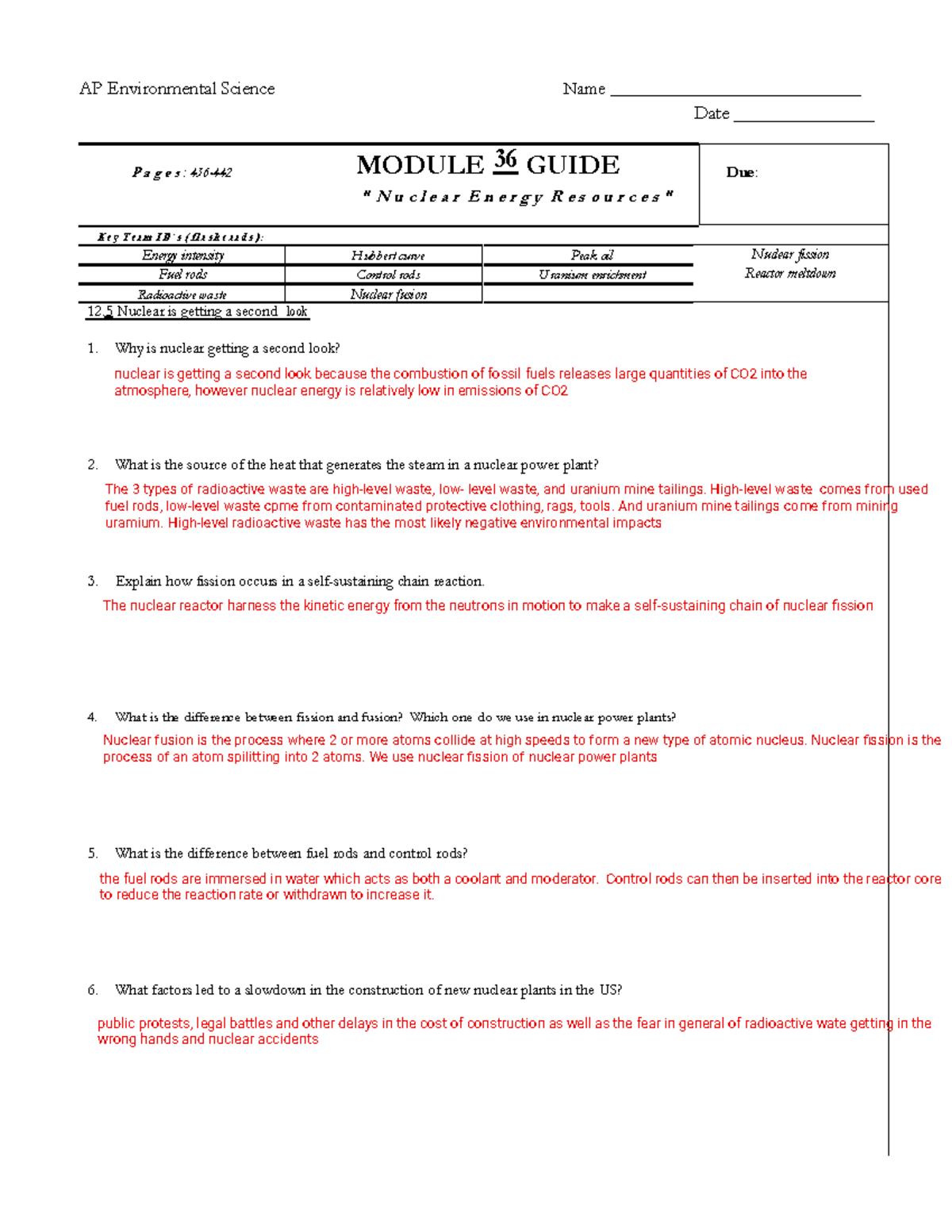 Kami Export - Module #36 Reading Guide - AP Environmental Science Name
