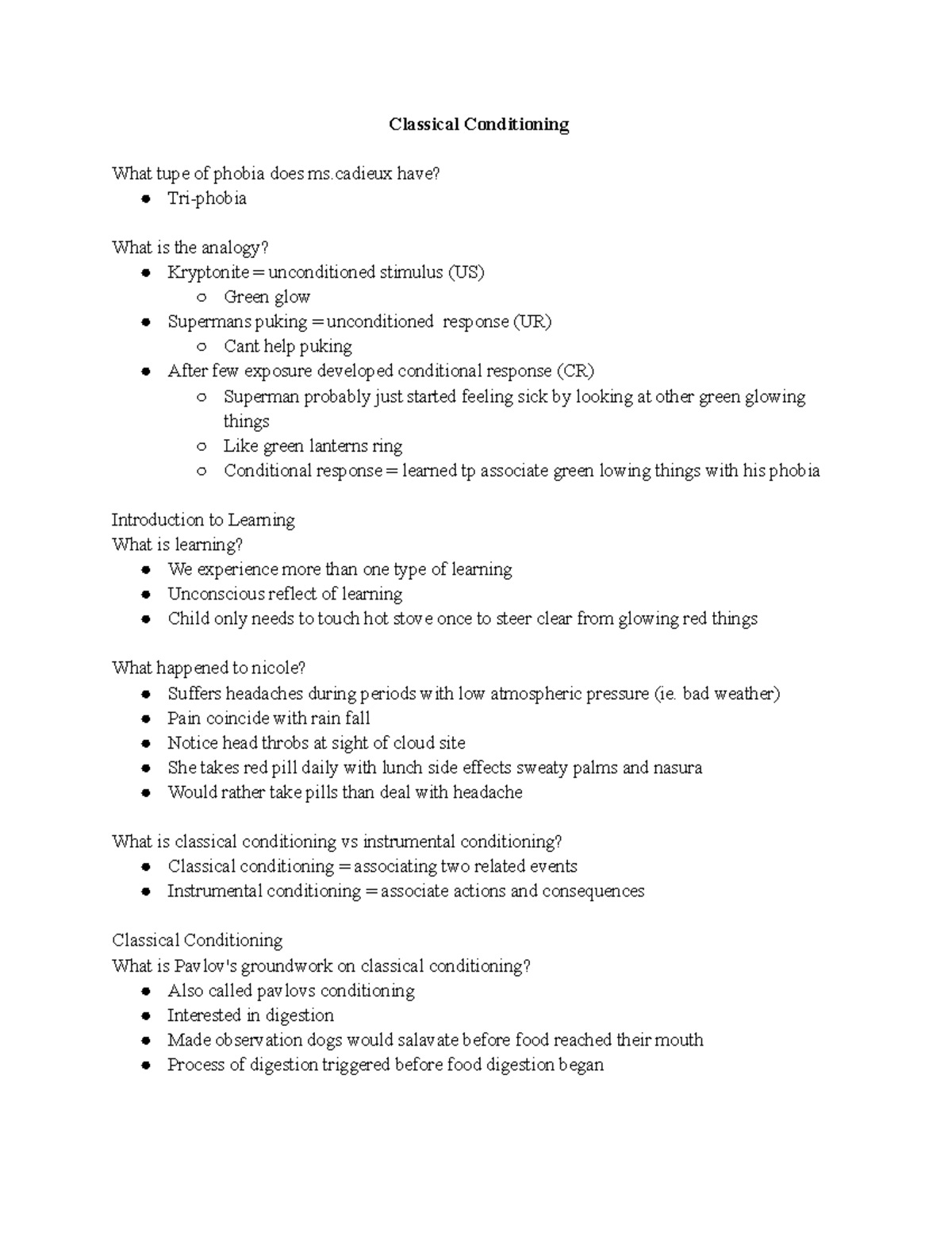 Classical Conditioning: Understanding Phobias and Learning Mechanisms ...