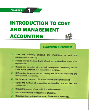 Cost accounting notes for students - MODULE 1 Syllabus – Cost ...