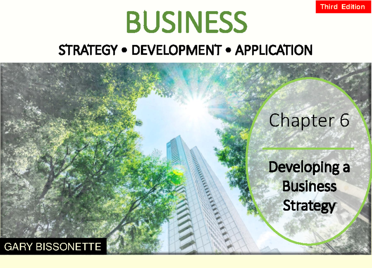 Business Strategy Development and Implementation - Chapter 6 Overview ...