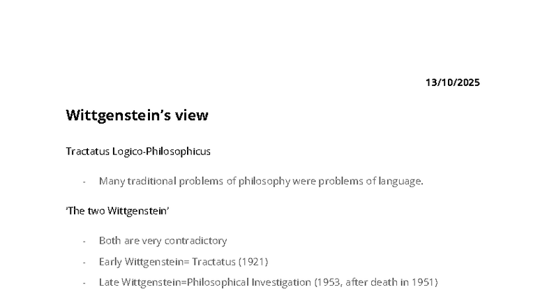Wittgenstein's Language Games: Understanding Meaning in Context - Studocu