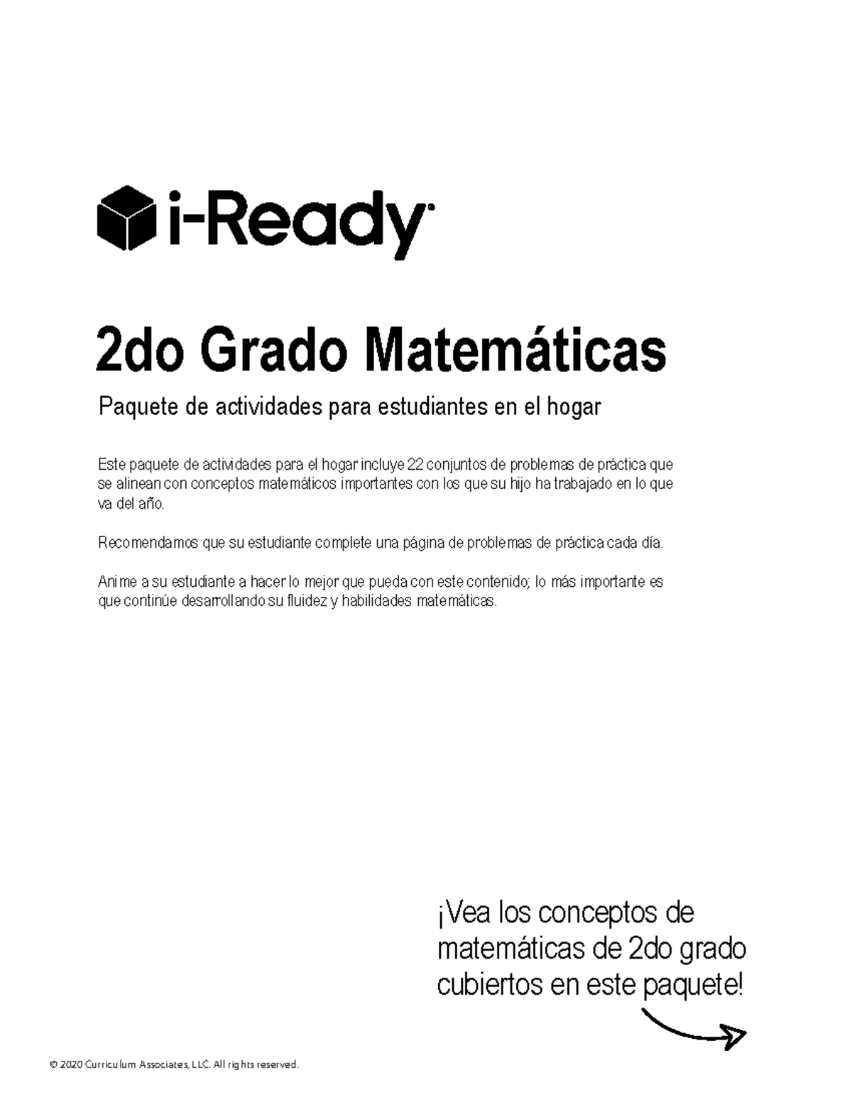Grade 2 Math At-Home Activity Packet: Fluency & Skills Practice - Studocu