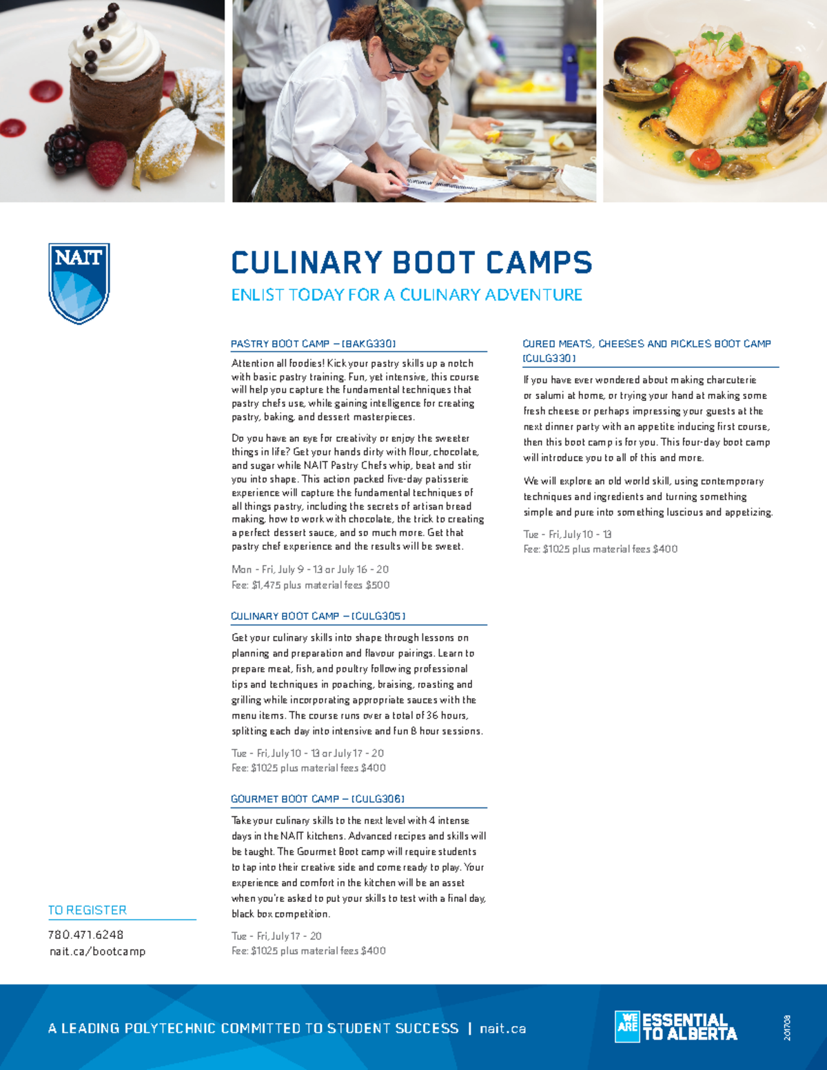 2018 Culinary Boot Camps Information 2 - A LEADING POLYTECHNIC ...