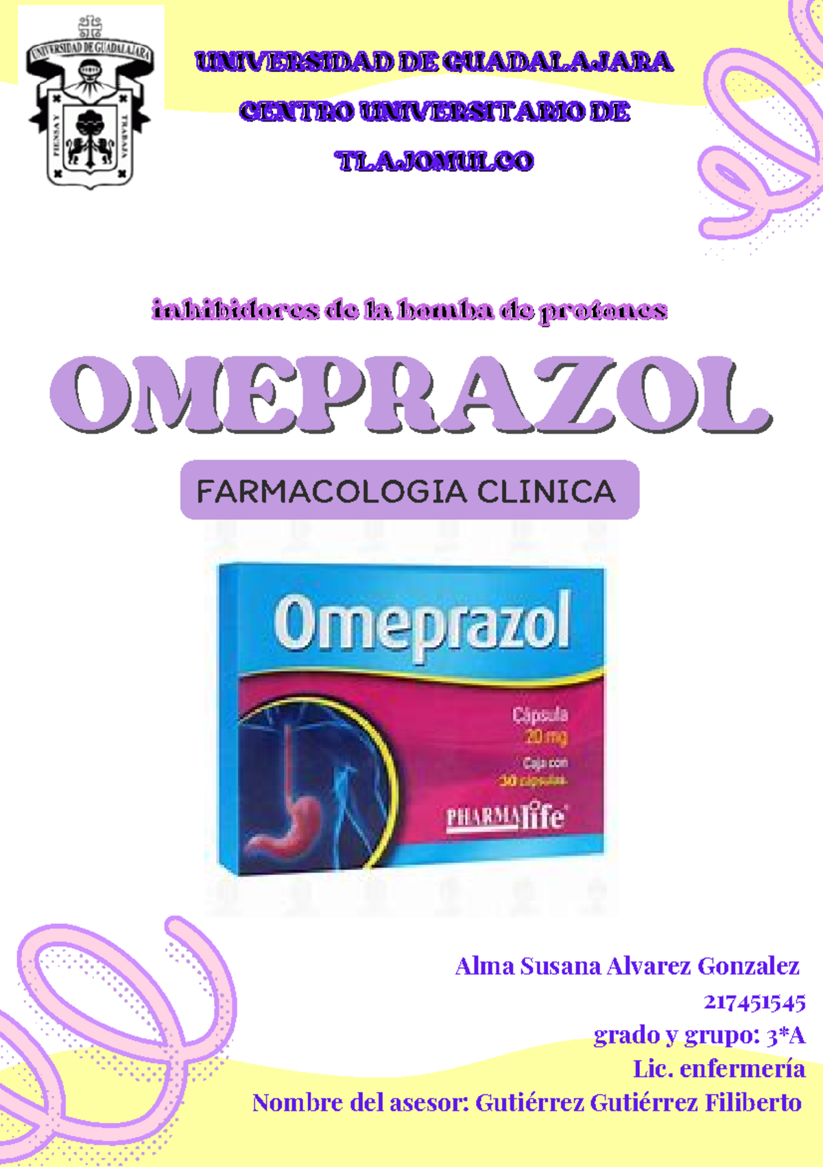Monografía sobre Omeprazol: Farmacología y Usos Terapeúticos - Studocu