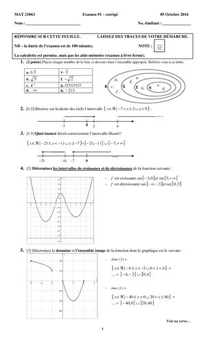 Ch1 point de mire sn 5 - Corrigé - CHAPITRE 1 Optimisation RAPPEL ...