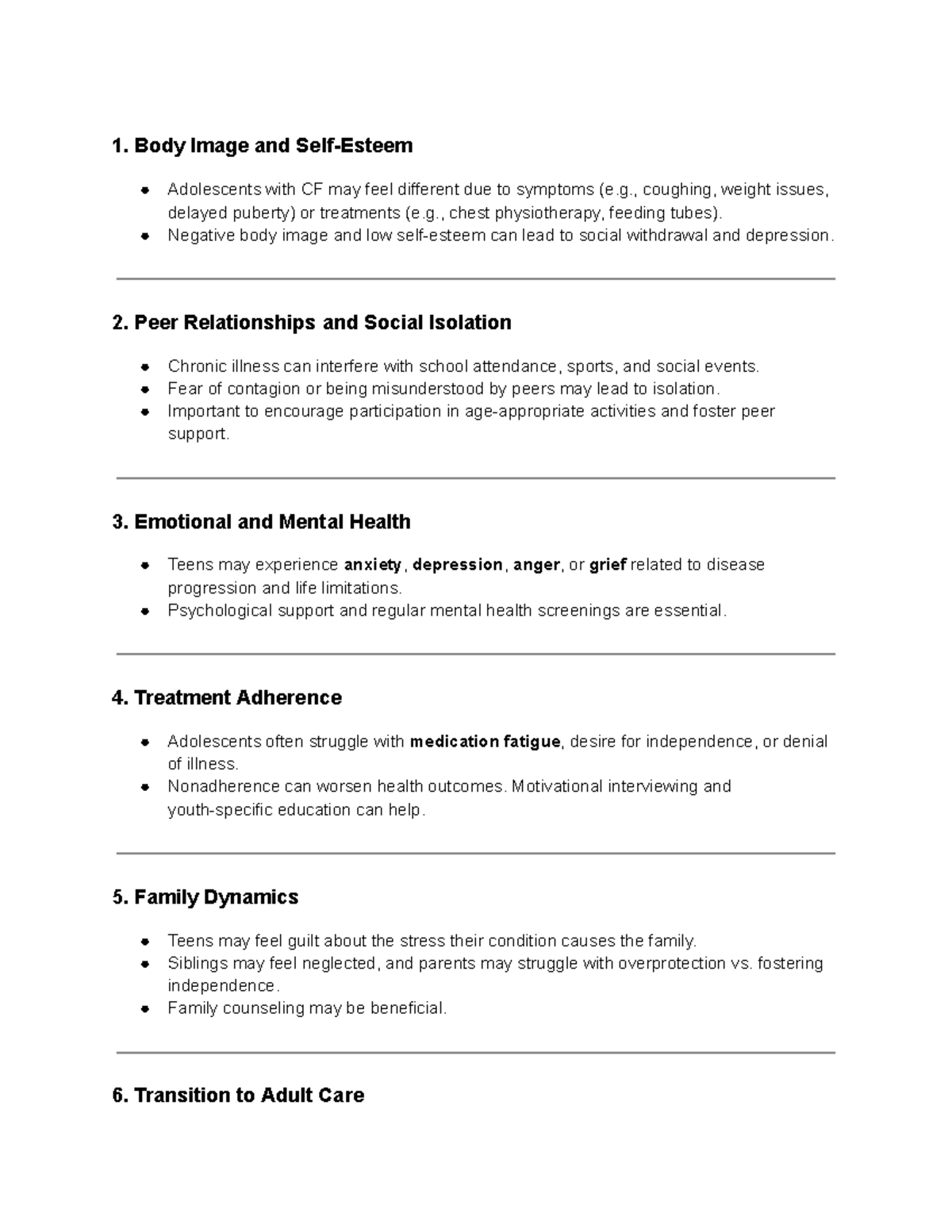 Cystic Fibrosis: Key Insights for Med Surg Exam Preparation - Studocu