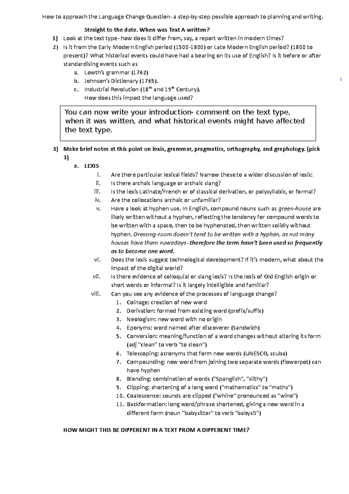 CIE 9093 Language Change: Step-by-Step Answering Guide - Studocu