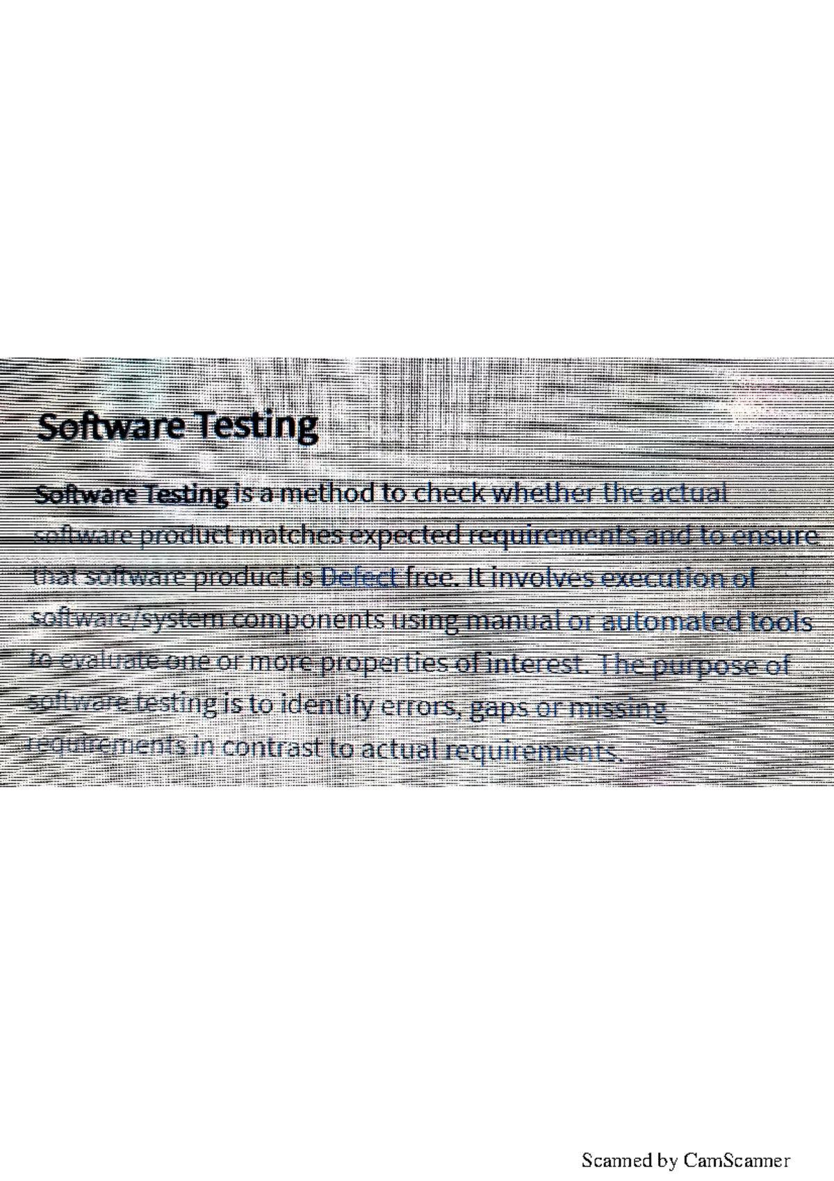 STQA Notes: Software Testing & Quality Assurance Overview - Studocu