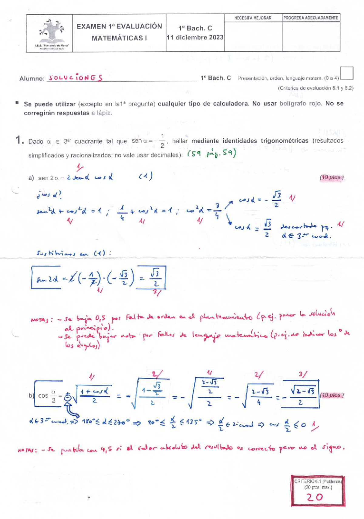 1 eval 2023 2024 - ExMen - NECESITA MEJORAR PROGRESA ADECUADAMENTE ...