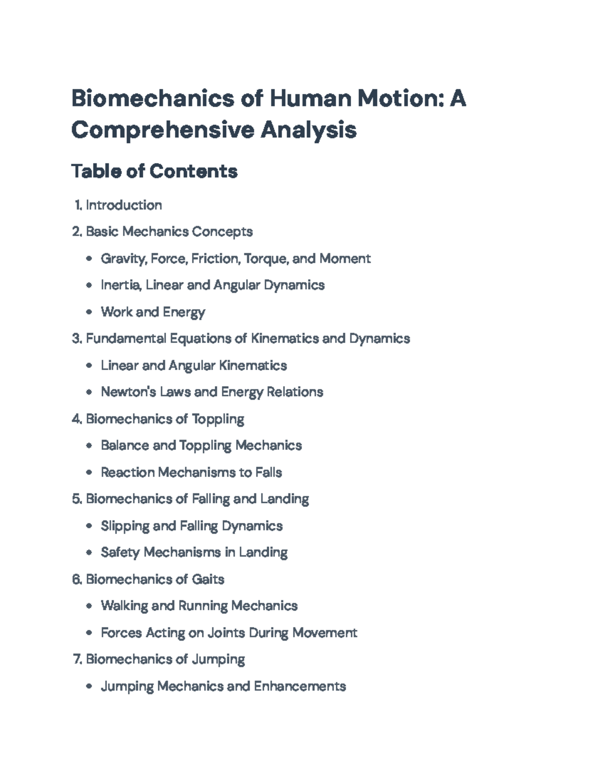 Biomechanics of Human Motion: Analyzing Movements and Forces ...