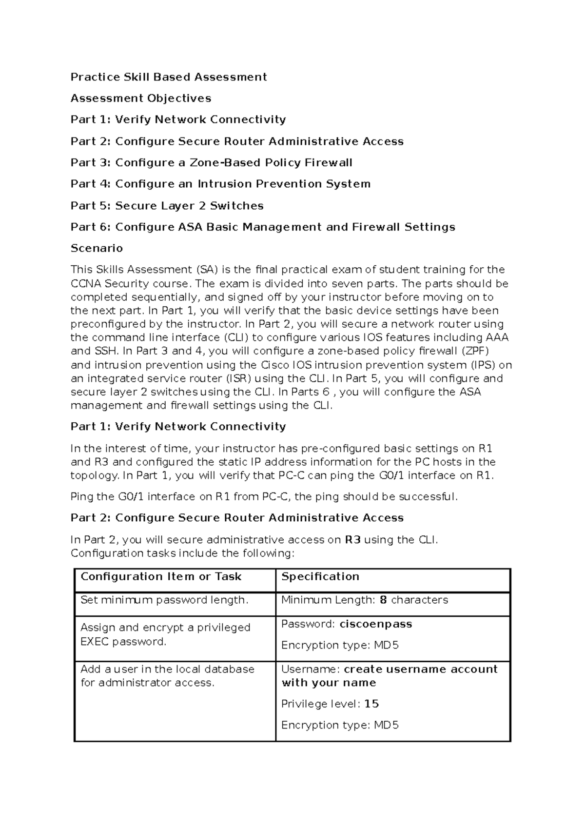 Practice Skill Based Assessment - Practice Skill Based Assessment ...