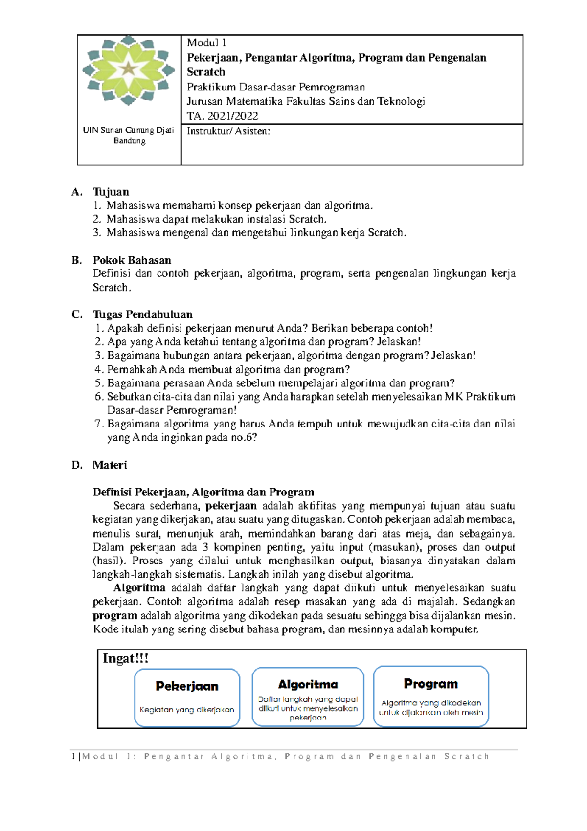 Modul 1: Pekerjaan dan Algoritma dalam Scratch - Praktikum Dasar ...