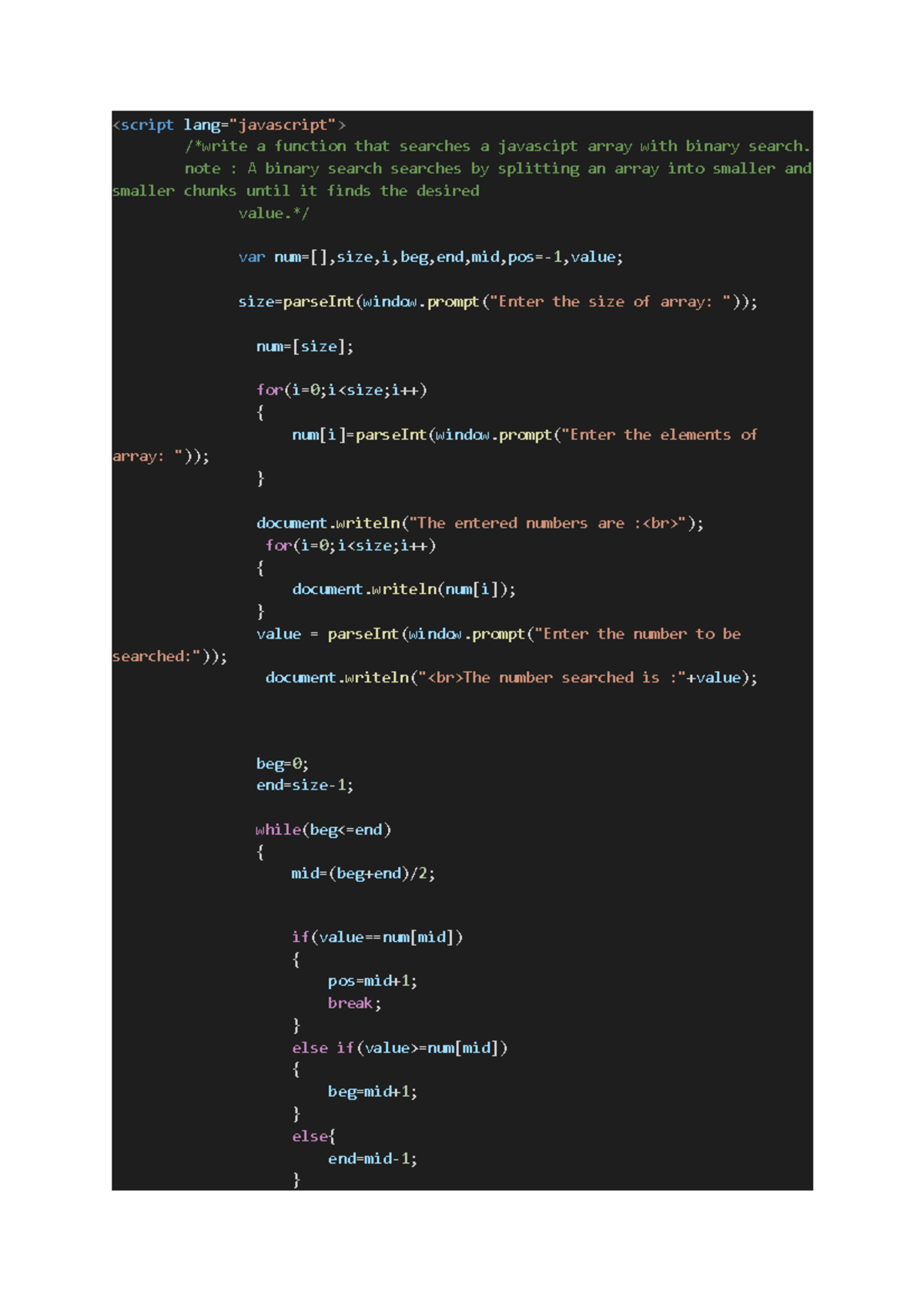 Projectjav - /write a function that searches a javascipt - Studocu