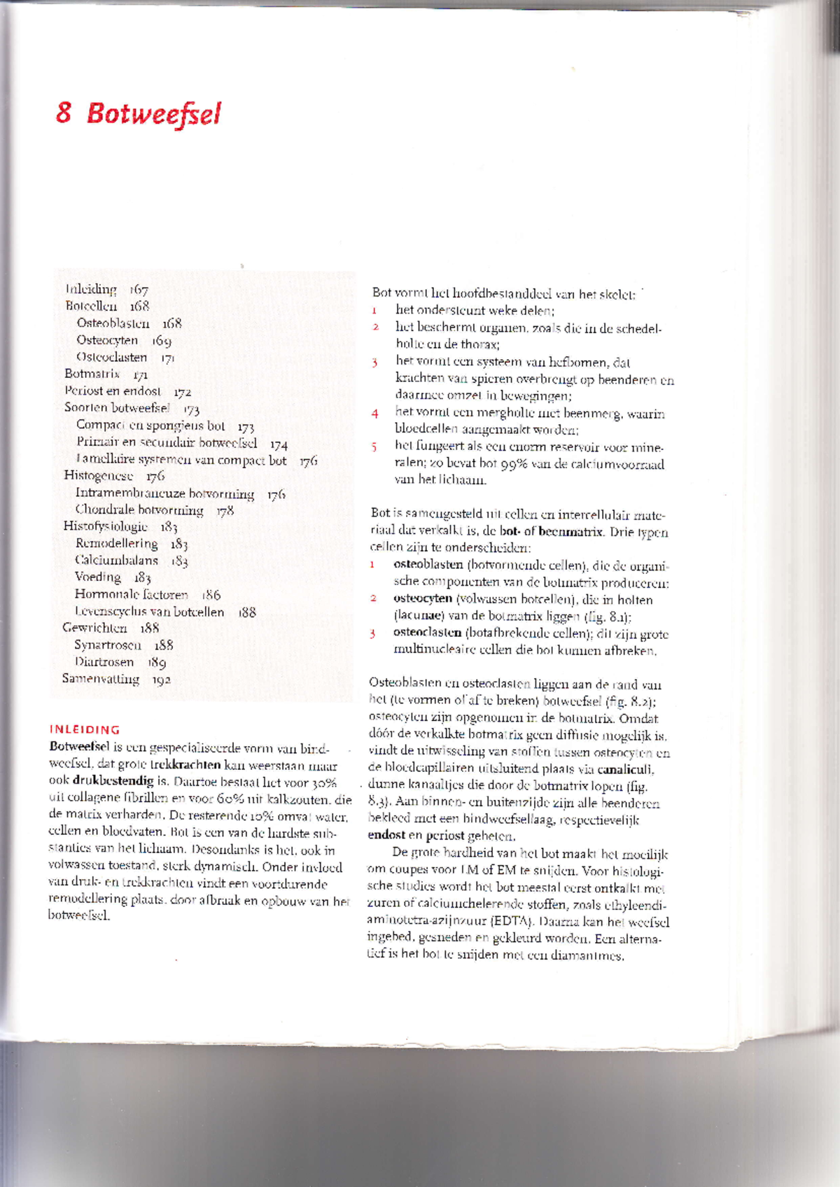 Hoofdstuk Botweefsel Functionele Histologie - 8 Botweefsel Inleiding ...