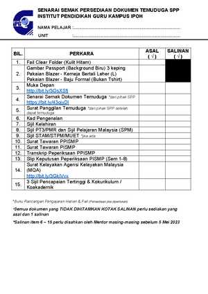Borang Skor Pbppp - Penilaian Kendiri - BORANG SKOR PENILAIAN BERSEPADU ...