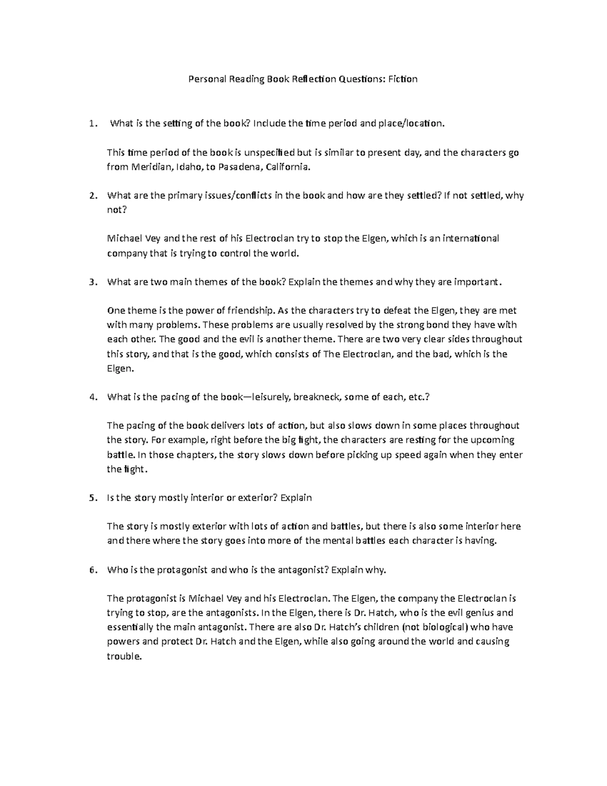 Book Talk Script - adf - My book, Michael Vey: Prisoner of Cell 25 is ...