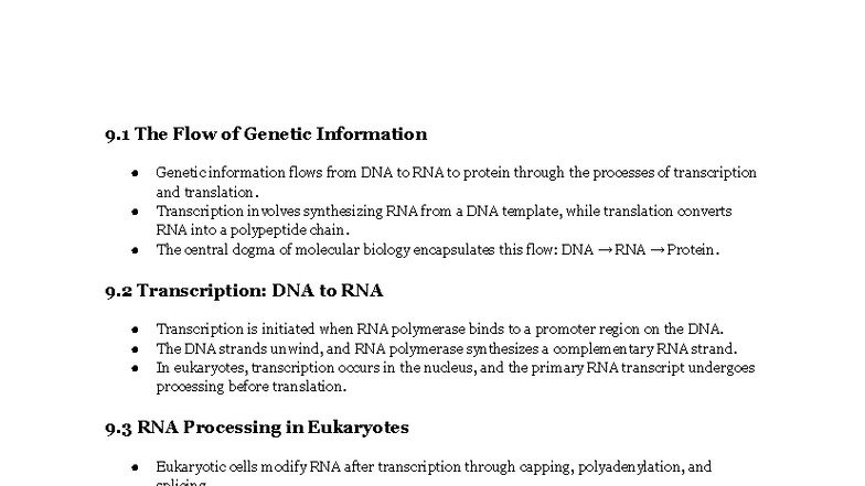 Genetic Information Flow and Prokaryotic Adaptations (BIO 101) - Studocu