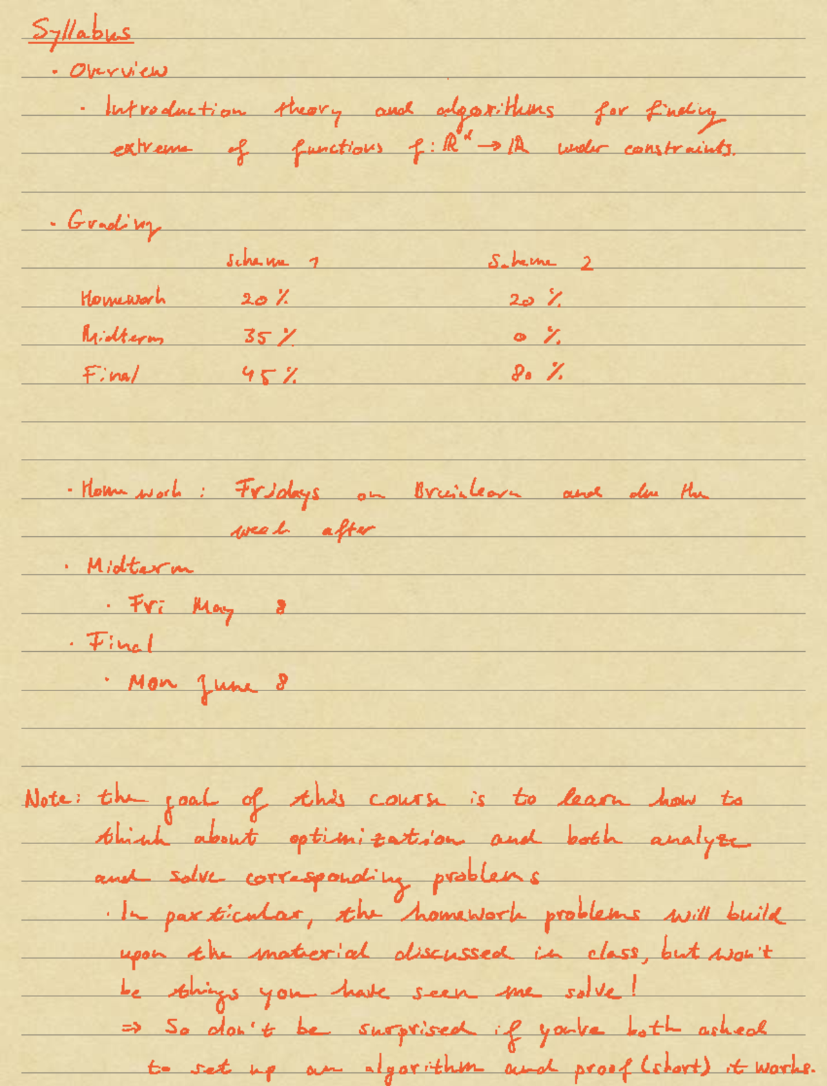 S26-M164 Lecture 1: Overview of Optimization Theory and Algorithms ...