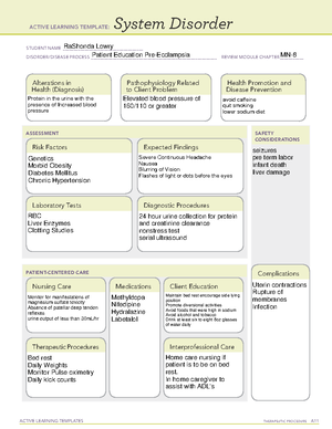 Coping mechanism - ATI basic concept template for grief and loss and ...
