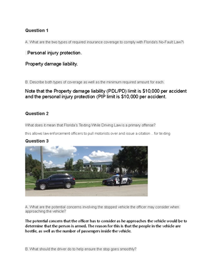 Drivers education 4.5 assignment - A- The two steps to make a left turn ...