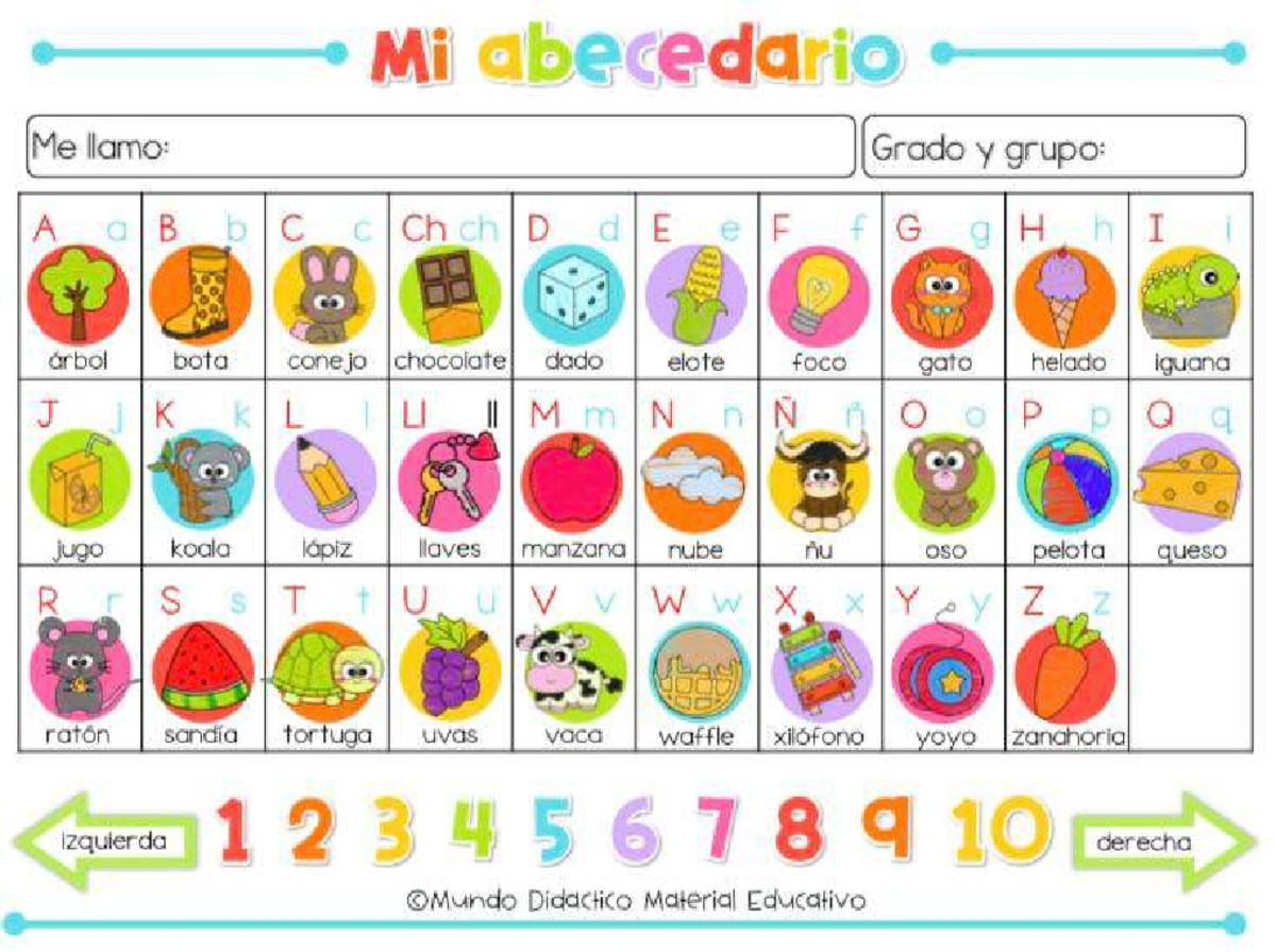 Calendario del Abecedario: Material Didáctico Educativo - Studocu