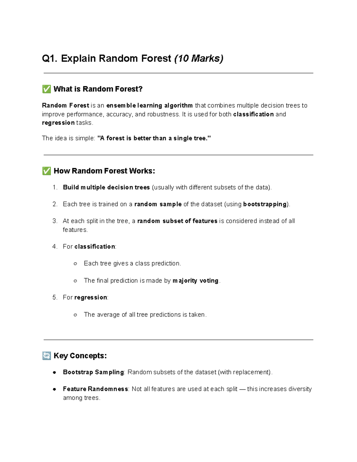 DSM - Module 5: Random Forest & SVM Overview and Python Implementation - Studocu