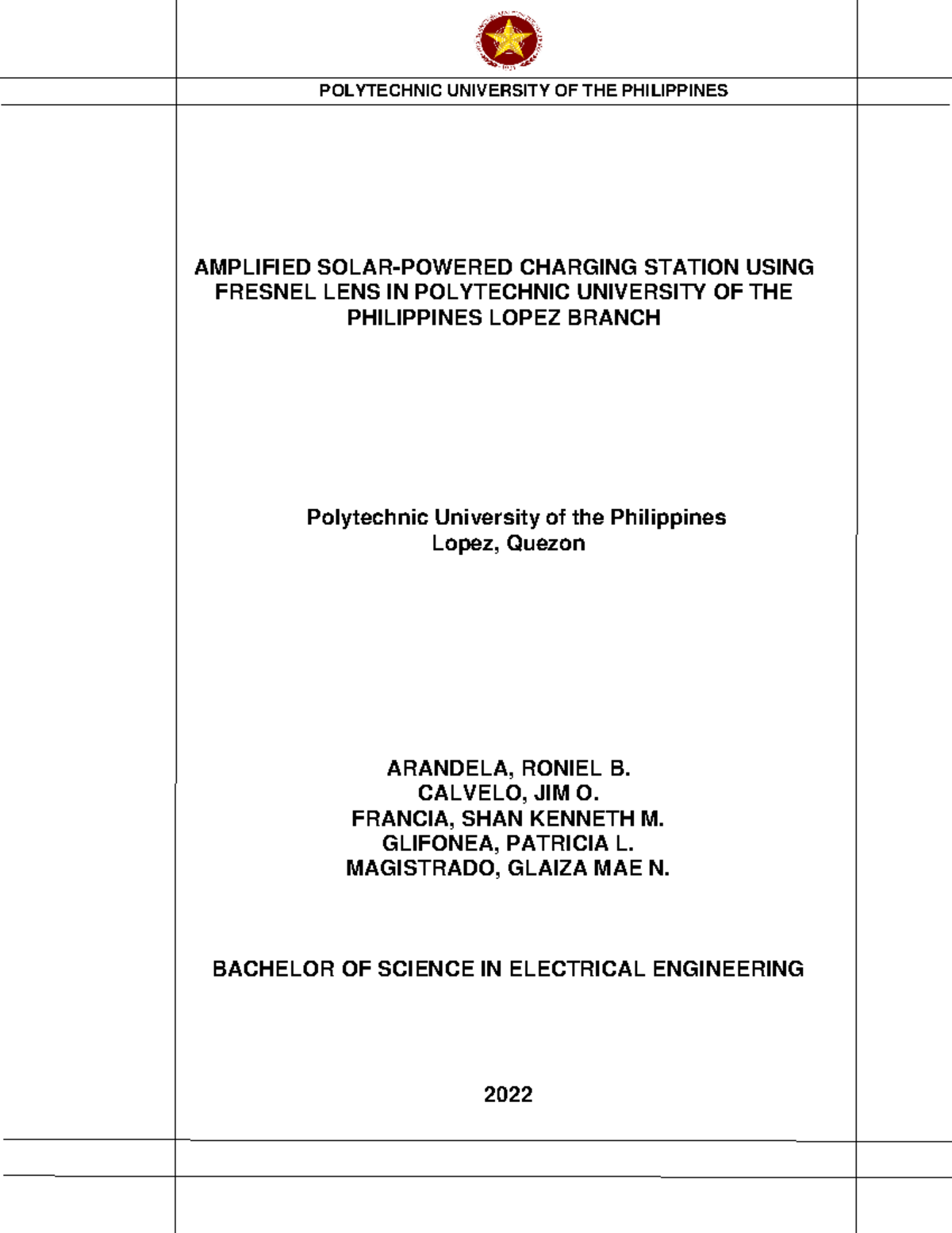Chap1-5-Final 2022 - Thesis - AMPLIFIED SOLAR-POWERED CHARGING STATION ...