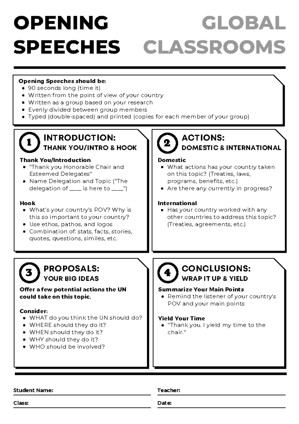 5.4A. Opening Speech Guidelines for Global Classrooms - Studocu