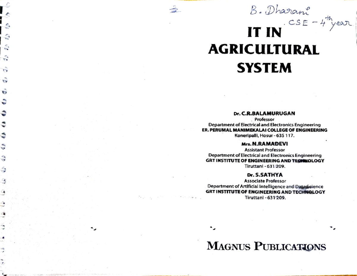 AI3021 - IT in Agriculture System - Quiz Questions & Answers Update ...
