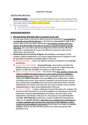 The Re Rose principle: Discuss the rule in Re Rose and consider whether ...