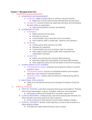 Leadership Proctored ATI Study Guide - Leadership Proctored ATI Study ...