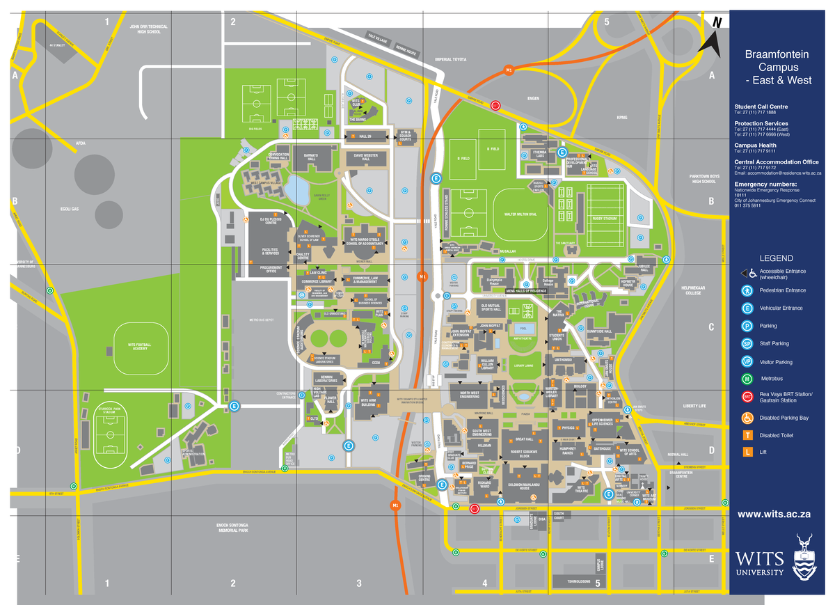 Braamfontein campus map 2025: detailed layout and facilities guide ...