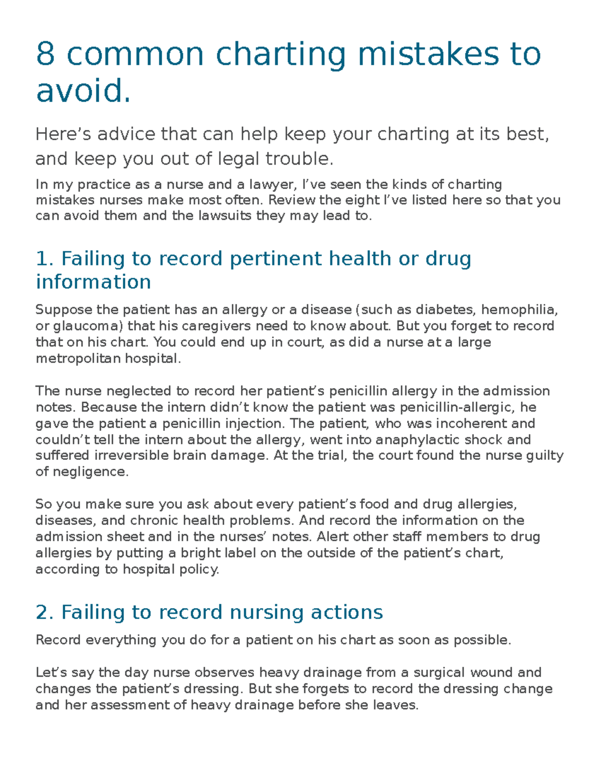 8 common charting mistakes to avoid - Here’s advice that can help keep ...