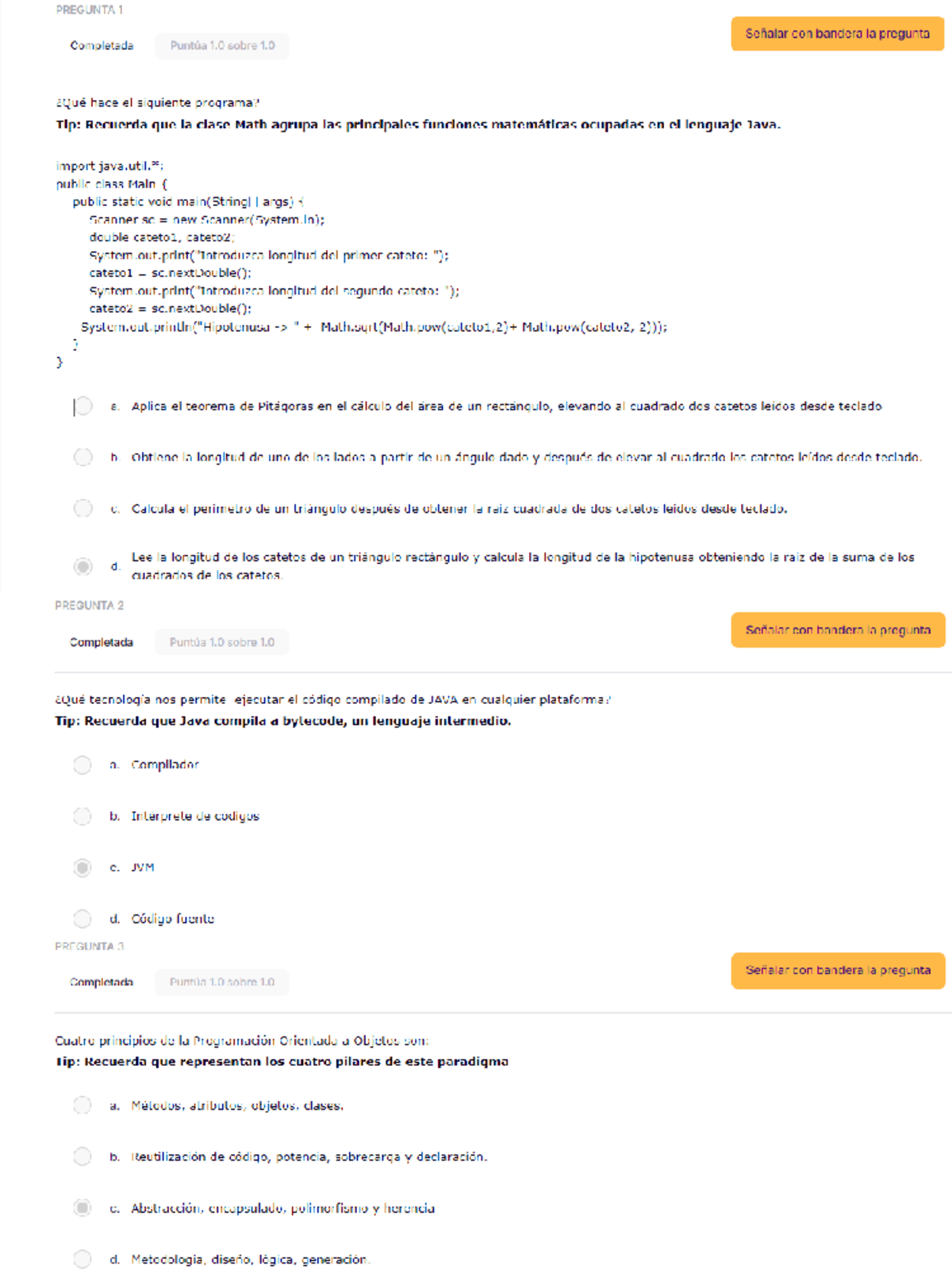 Programación Orientada a Objetos Examen Semana 2 - Preguntas Clave - Studocu