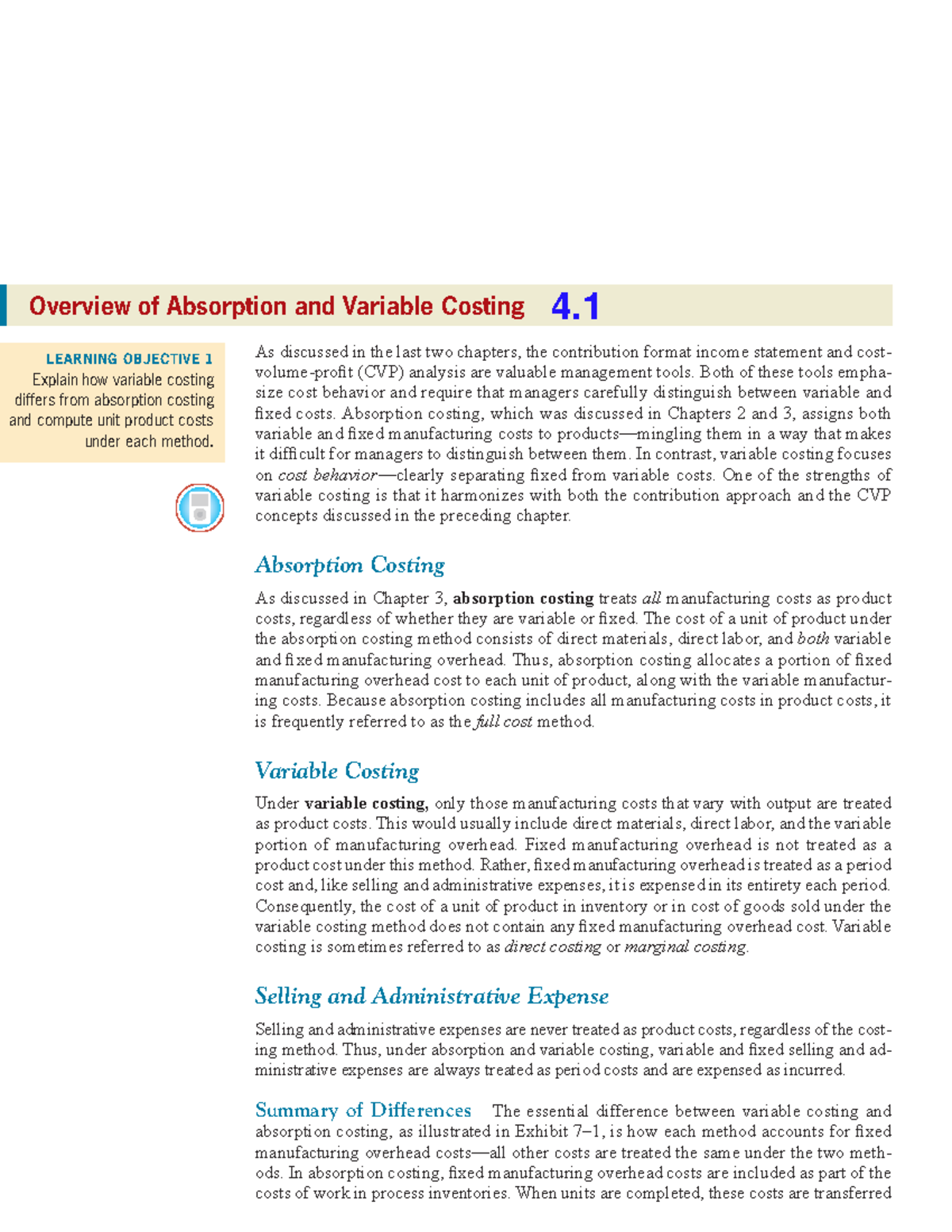 Seg-04 - Ch-06 Absorption & Variable Costing: A Comparative Analysis ...