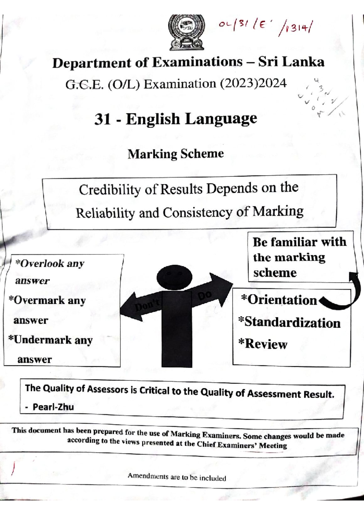 20232024 OL English Language Marking Scheme: Key Assessment Guidelines ...