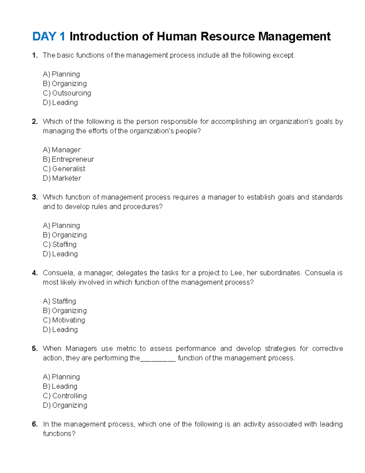 HREAP- Reviewer: Intro to Human Resource Management & Recruitment Notes ...