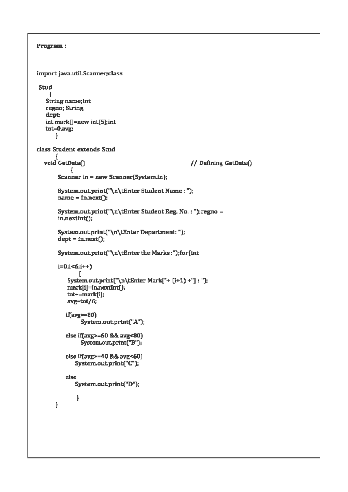 3 Inheritance Program - Object Oriented Programming Lab - Program ...