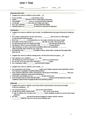 focus 3 unit 2 odpowiedzi - © Pearson Central Europe Sp. z o. 2019 ...