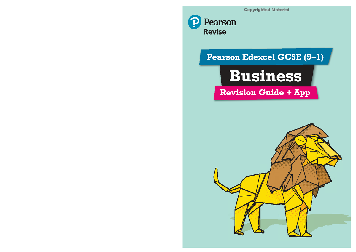 Edexcel GCSE 9-1 Business Revision Guide: Key Concepts & Strategies ...