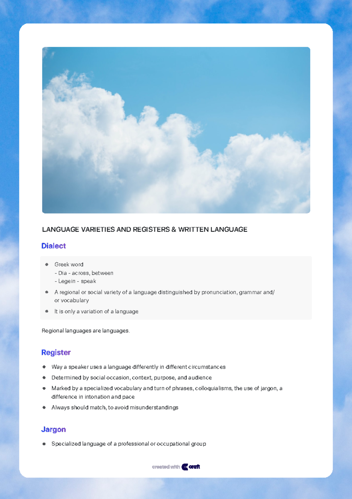 Purposive Communication: Language Varieties and Registers Explained ...